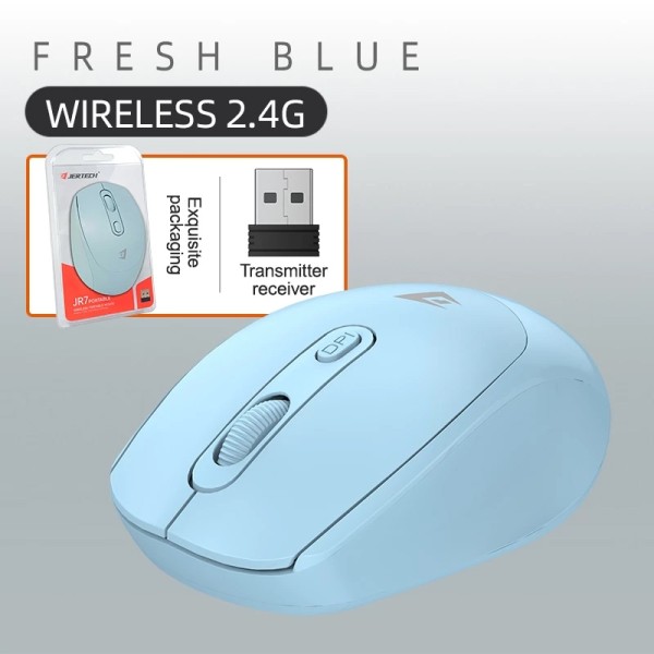 Souris Sans Fil JERTECH JR7 – Bleu